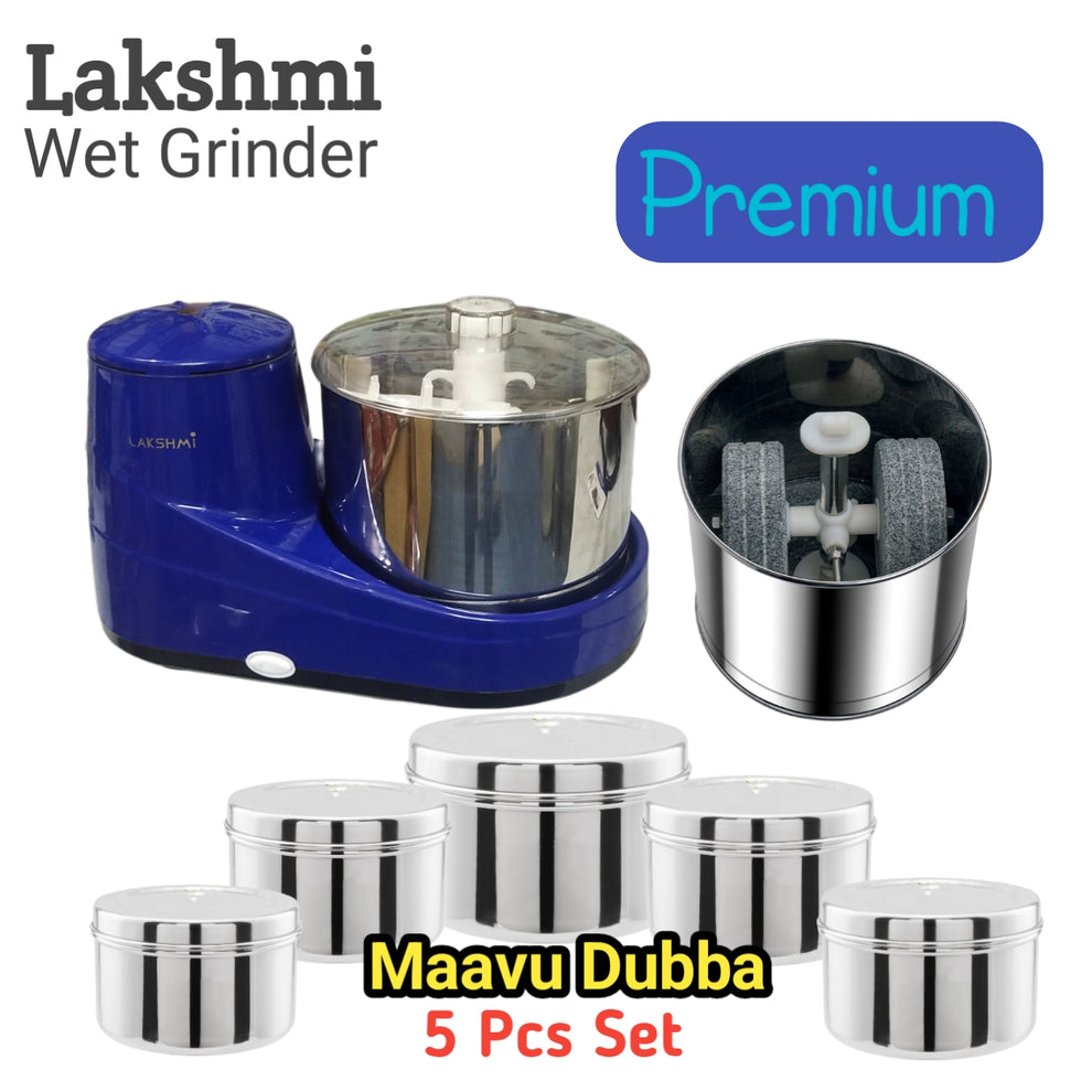 Lakshmi Premium Table Top Wet Grinder With Maavu Dubba 5 Pcs Set – PLS ...